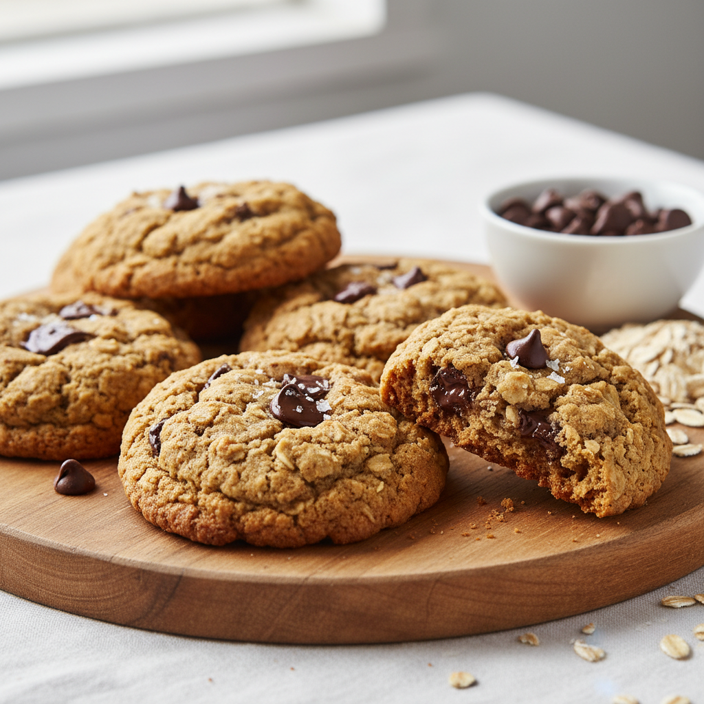 Chewy Oatmeal Chocolate Chip Cookies Recipe