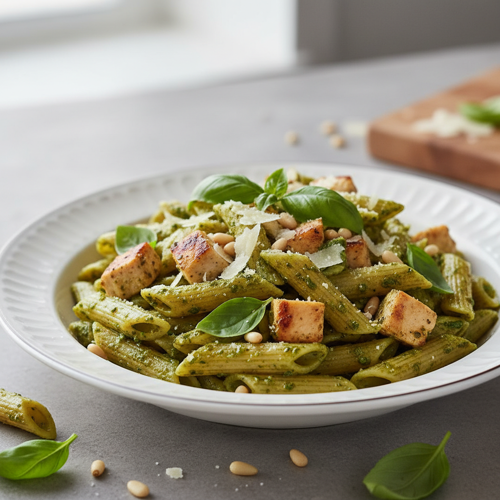 Easy Chicken Pesto Pasta Recipe
