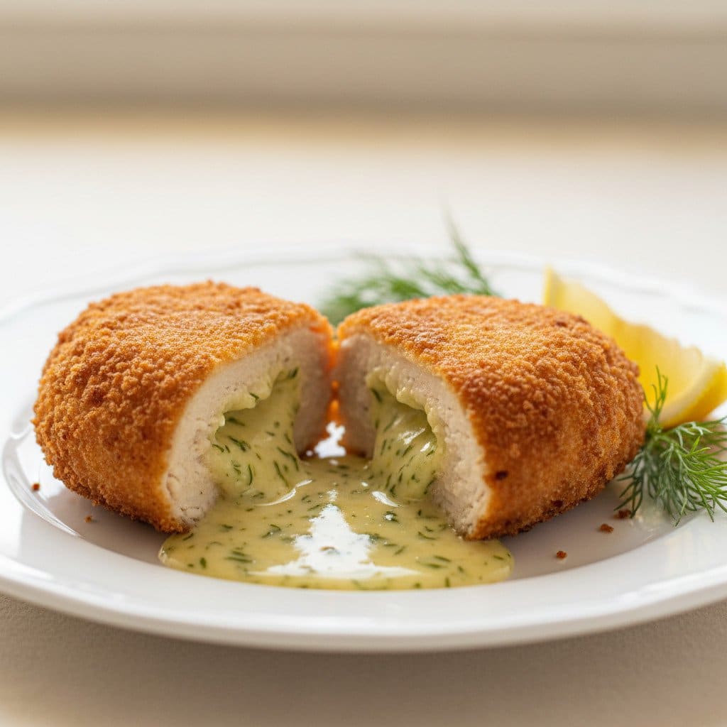 Classic Chicken Kiev Recipe (Garlic Butter, Crispy Outside)